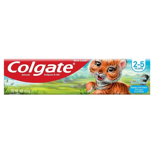 Colgate Anticavity Toothpaste For Kids Bubblefruit 2-5 Years 50ml ...